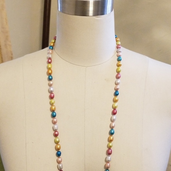 CGI | Jewelry | Cgi Multicolour Genuine Cultured Pearl Necklace | Poshmark